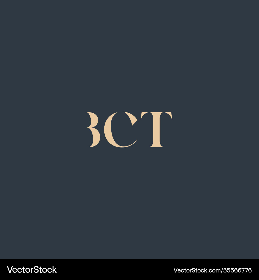 Bct abstract letter logo Royalty Free Vector Image