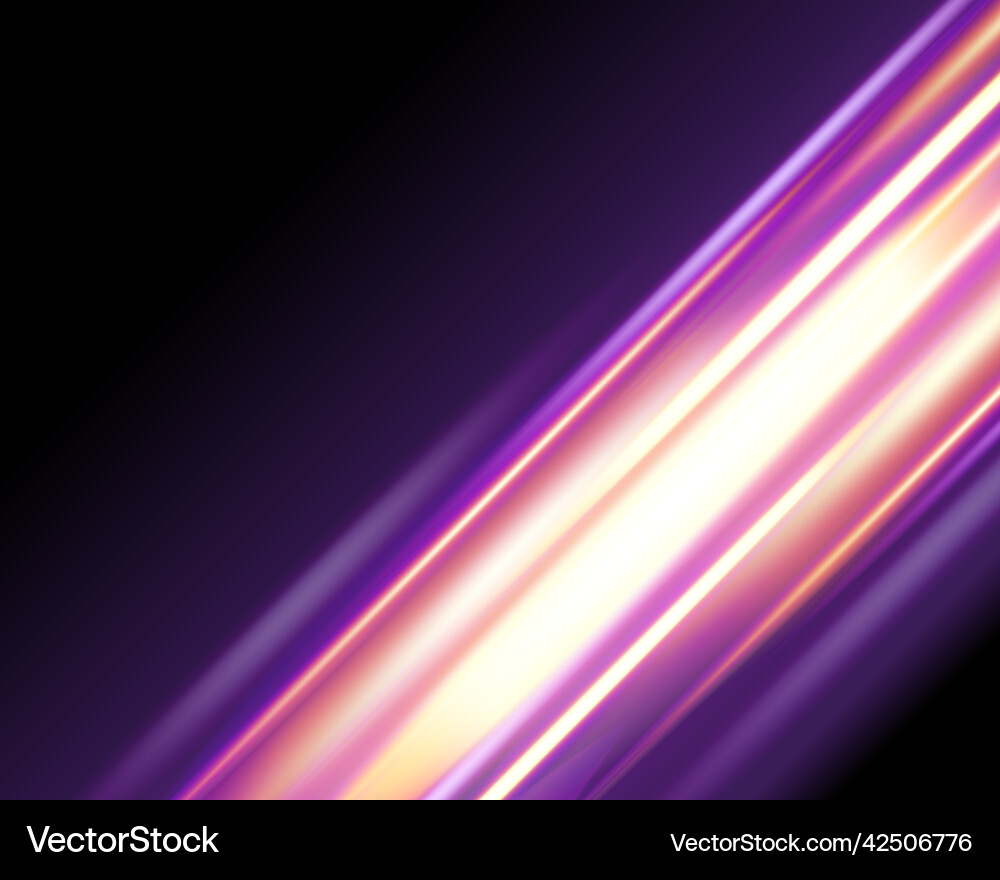 Glossy luminous diagonal lines smooth surface ray Vector Image