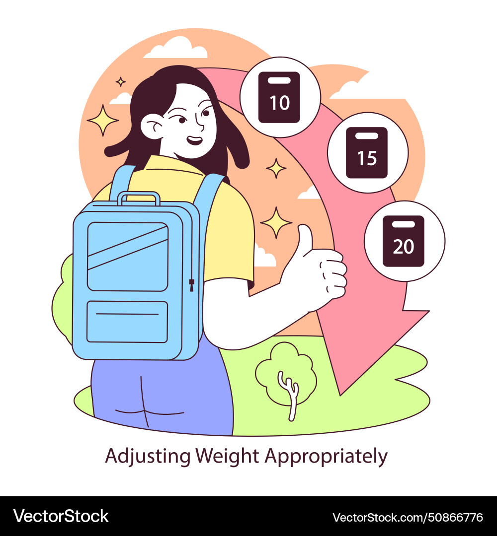 Load management concept flat Royalty Free Vector Image