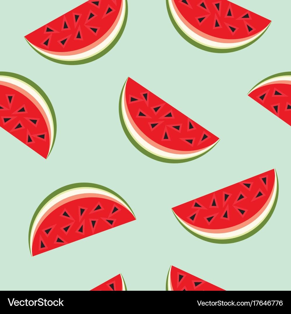 Watermelon Slice Pattern Royalty Free Vector Image