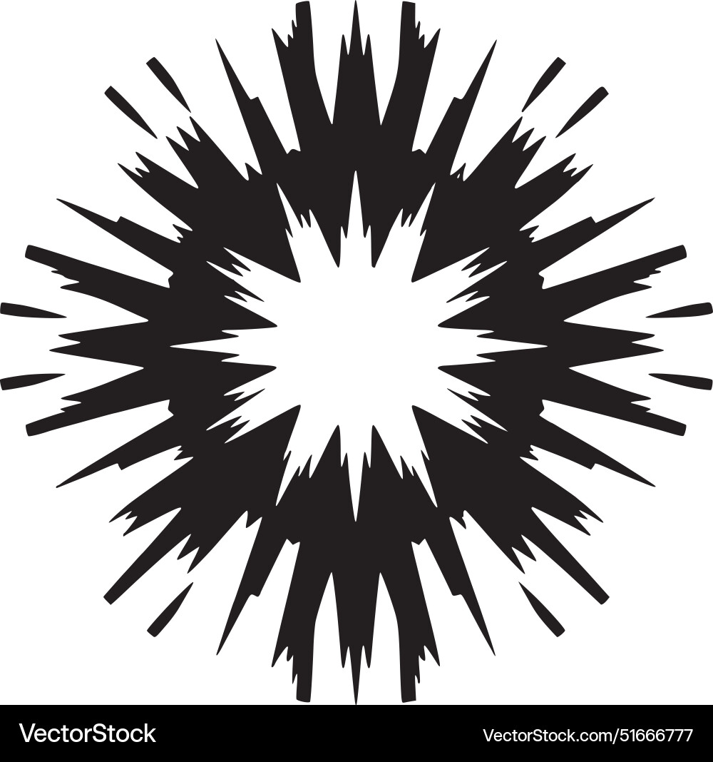 Explosion - minimalist and flat logo Royalty Free Vector