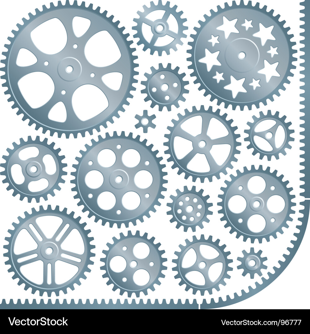 Gears Royalty Free Vector Image - VectorStock