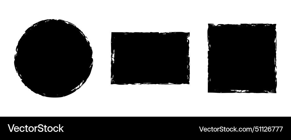 Grunge shapes for frame Royalty Free Vector Image