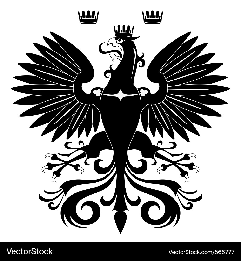 Heraldic eagle Royalty Free Vector Image - VectorStock
