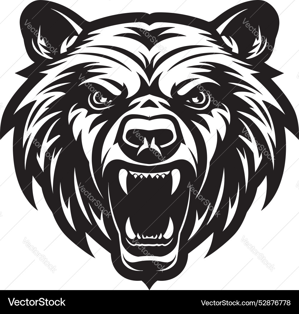 Bear regal icon royal heraldry Royalty Free Vector Image