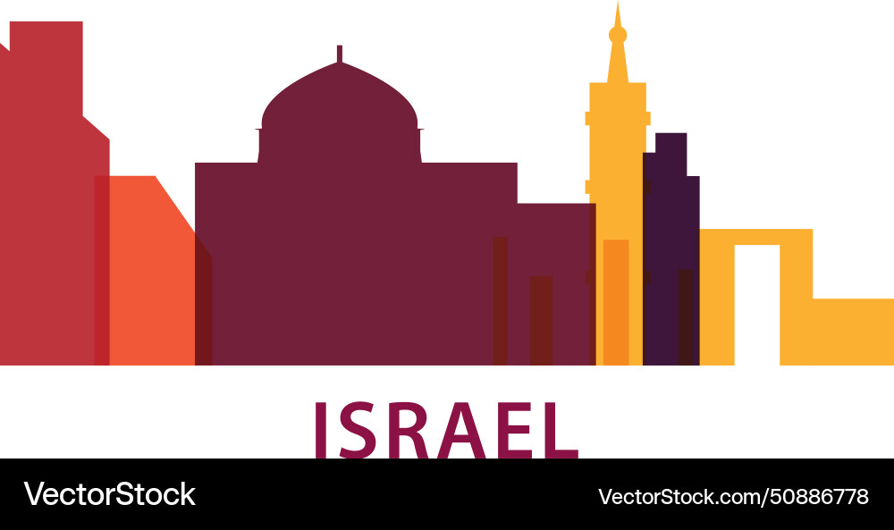 Israel banner Royalty Free Vector Image - VectorStock