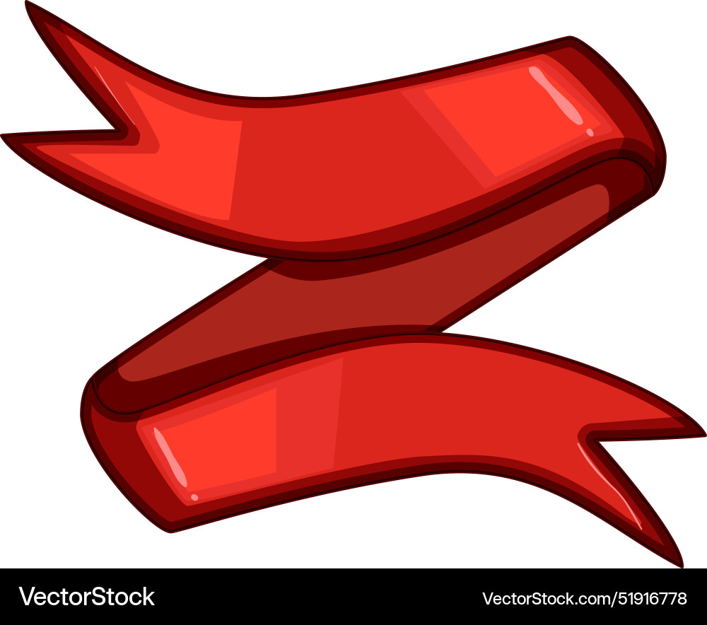 Sign red ribbon cartoon Royalty Free Vector Image Sign red ribbon cartoon Royalty Free Vector Image