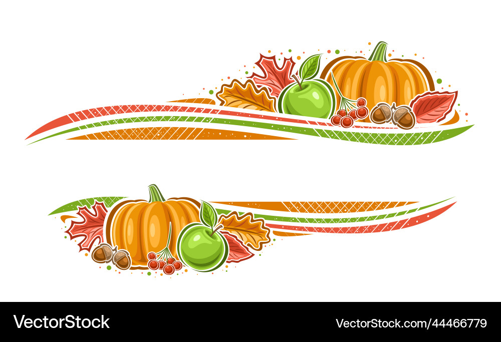 Border for thanksgiving day Royalty Free Vector Image