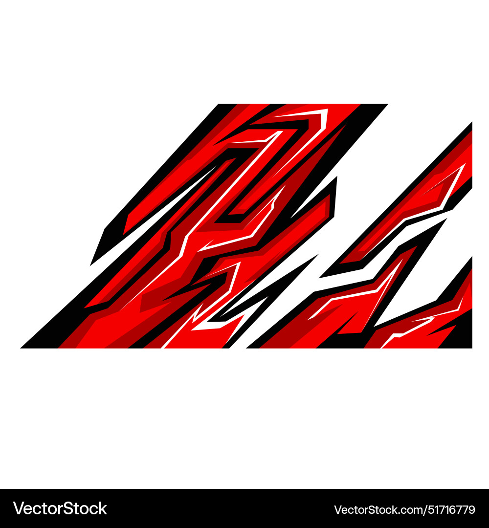 Car body wrapping sticker design brand Royalty Free Vector