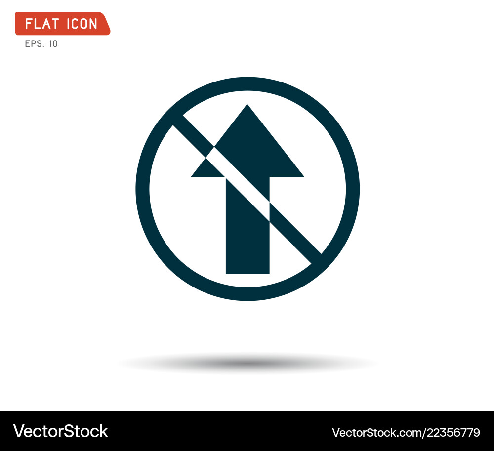 Road sign icon directional arrow logo Royalty Free Vector