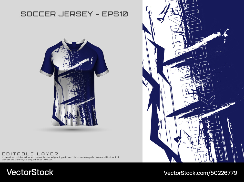 Sports jersey design Royalty Free Vector Image