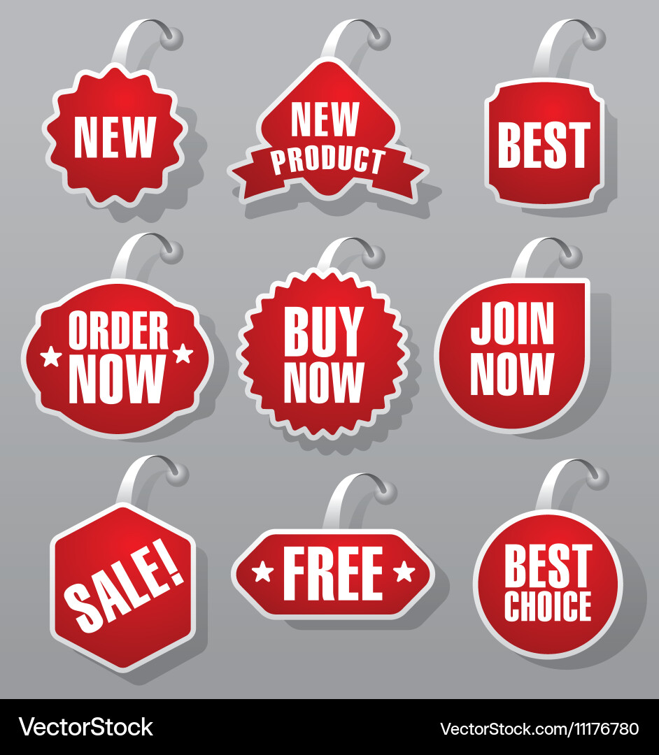 Advertising and promotion badges Royalty Free Vector Image