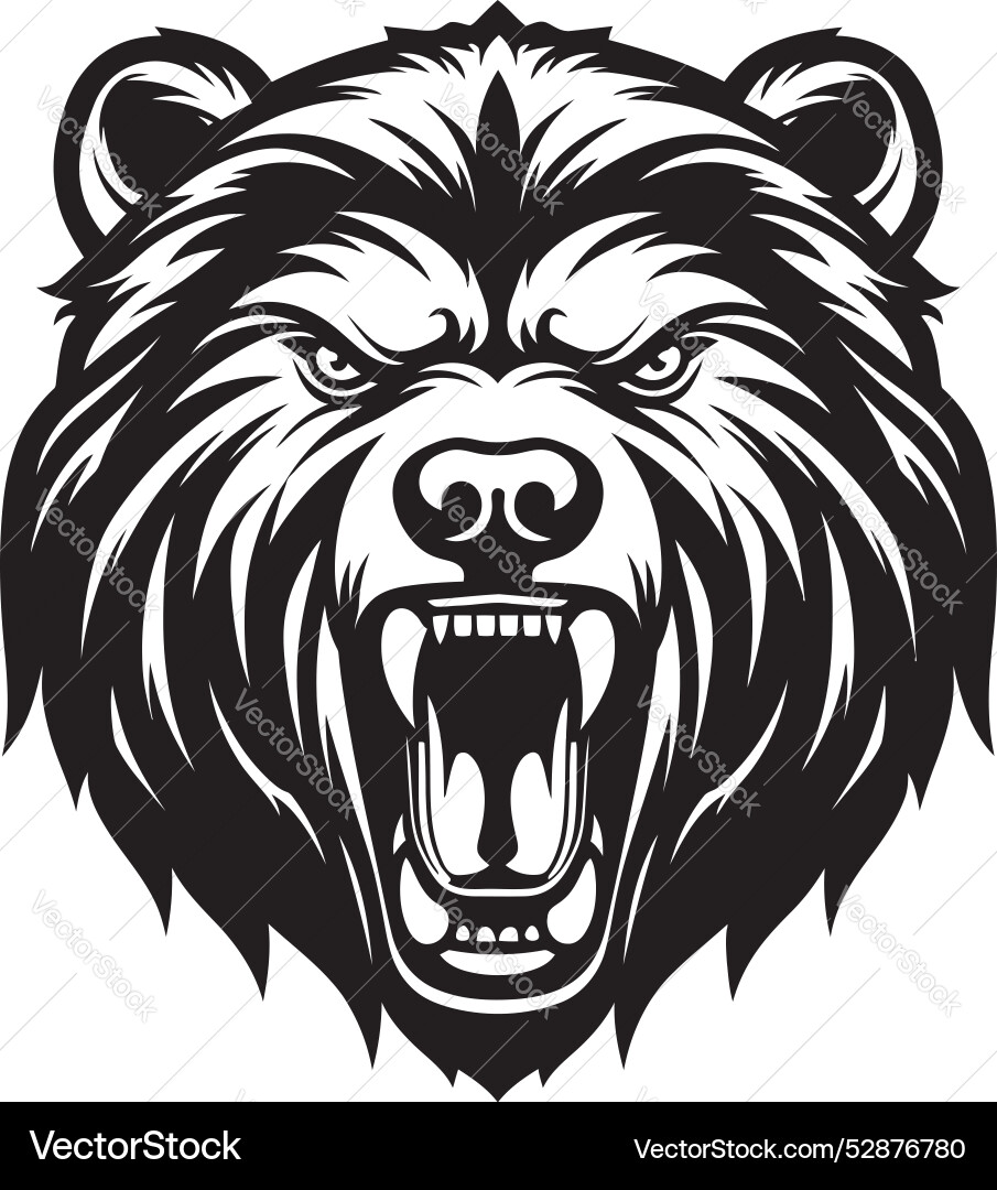 Bear majesty mark clan insignia Royalty Free Vector Image