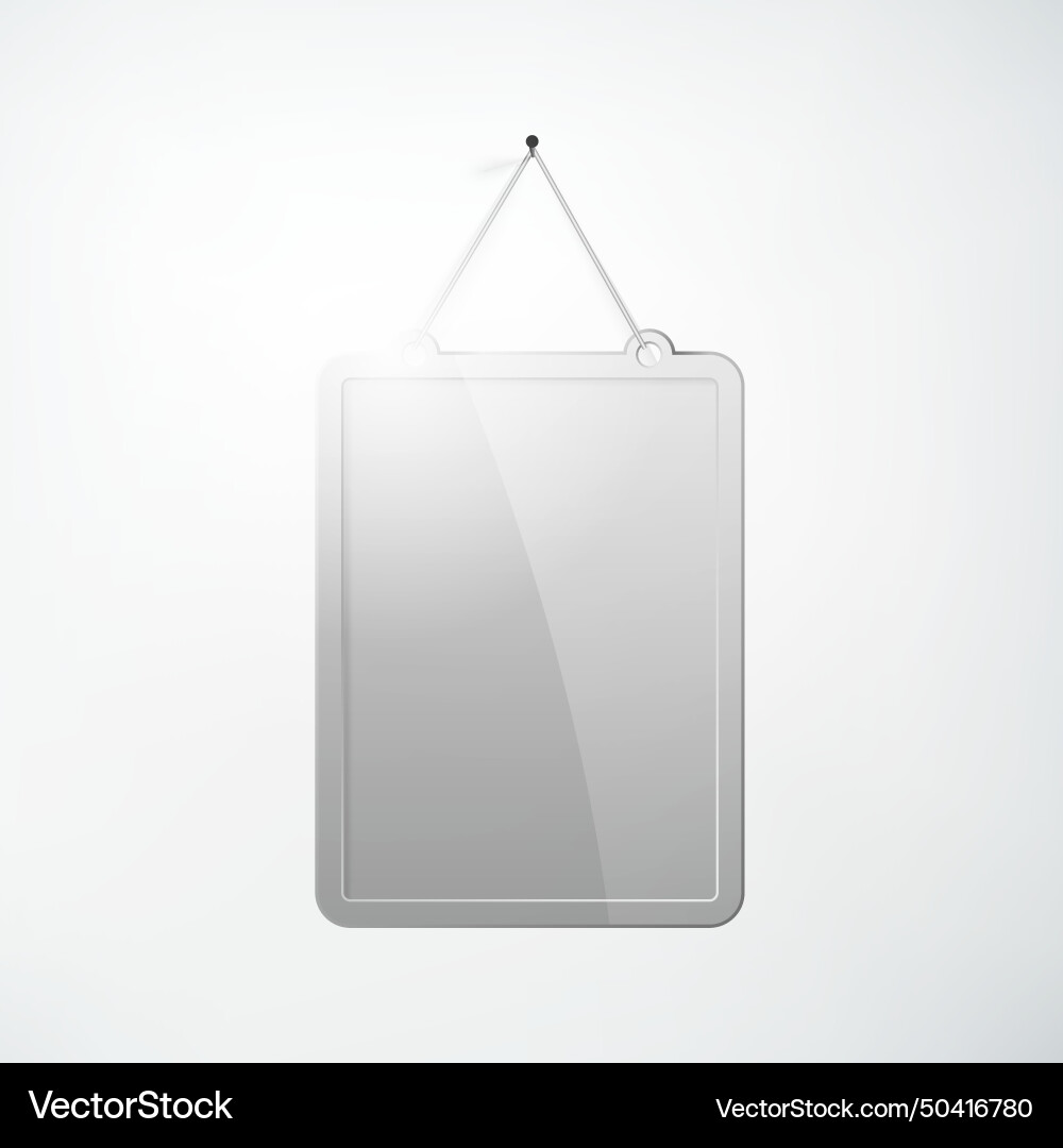 Blank metal board template Royalty Free Vector Image