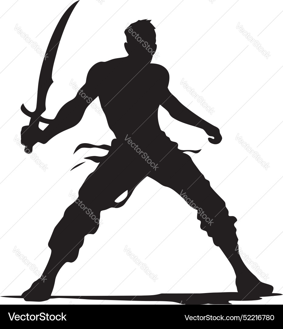 Conflict resolution men fighting in black warrior Vector Image