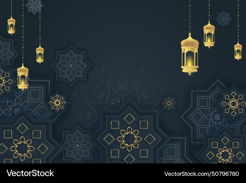 Eid post background Royalty Free Vector Image - VectorStock