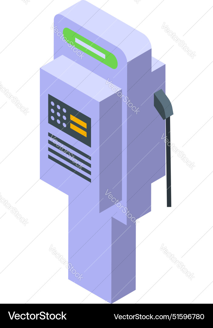 Electric vehicle charging station providing Vector Image