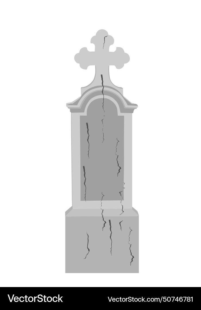 Blank tombstone isolated Royalty Free Vector Image