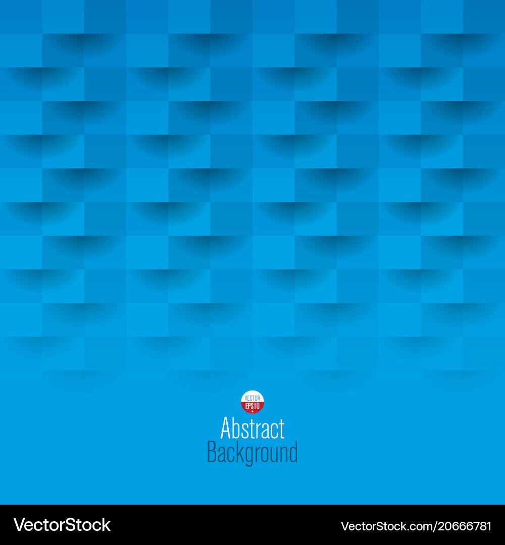 Blue abstract background 3d paper art style Vector Image