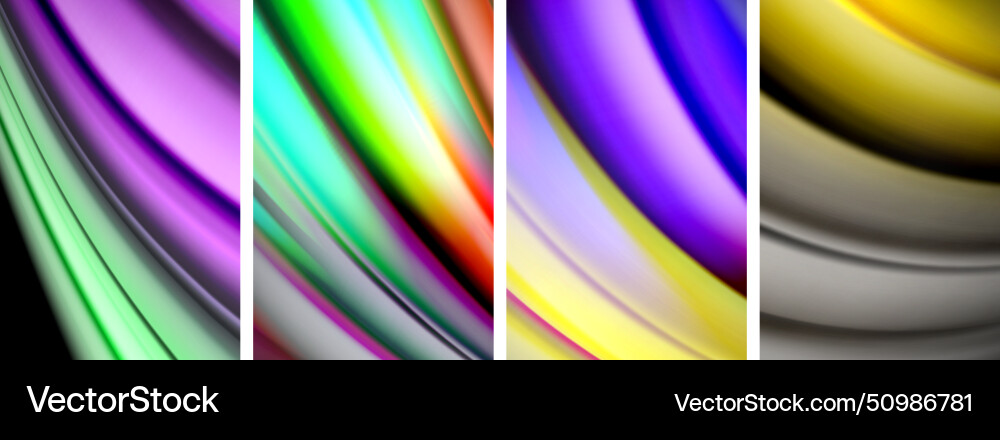Blurred color line backgrounds Royalty Free Vector Image