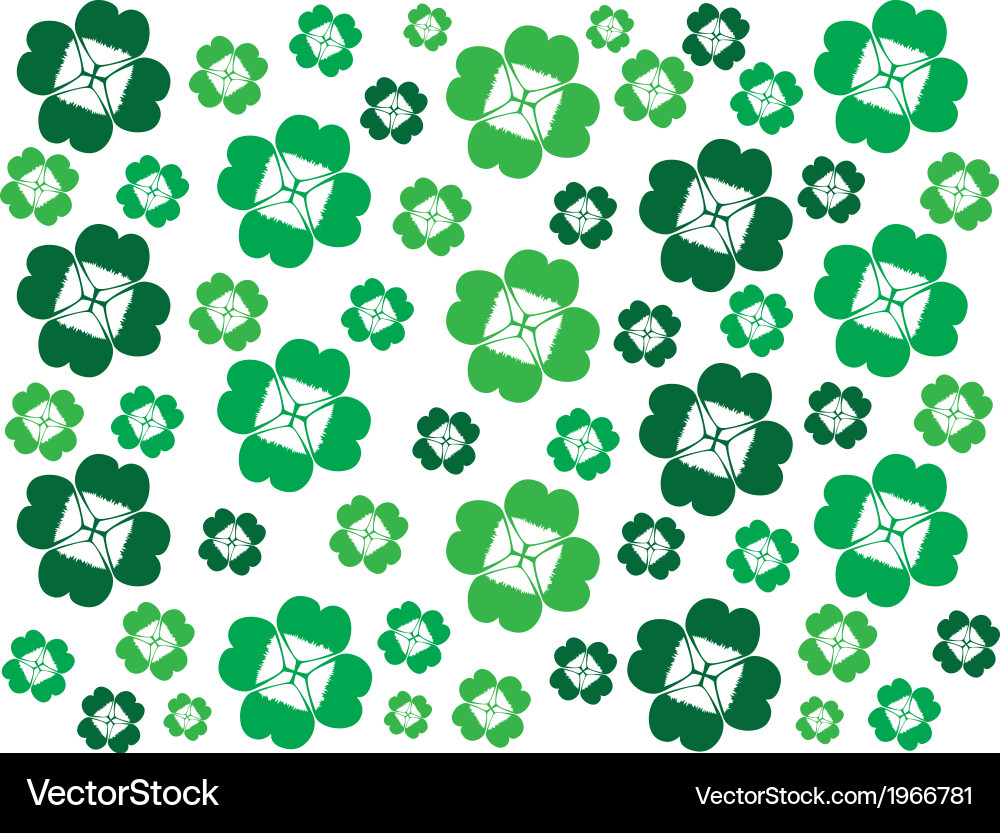 Clover background Royalty Free Vector Image - VectorStock