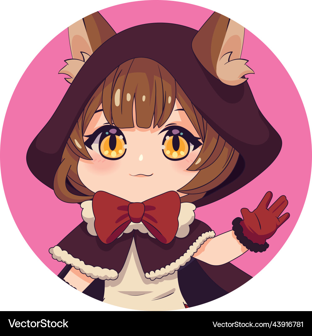 Girl chibi anime Royalty Free Vector Image - VectorStock