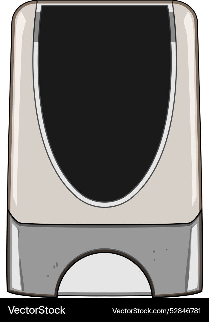 Touchless wall soap dispenser cartoon Royalty Free Vector