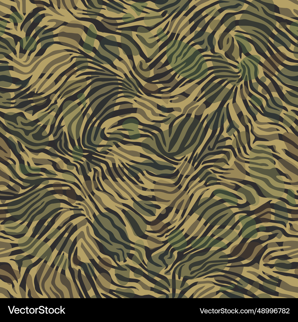Camouflage texture for army clothing zebra Vector Image