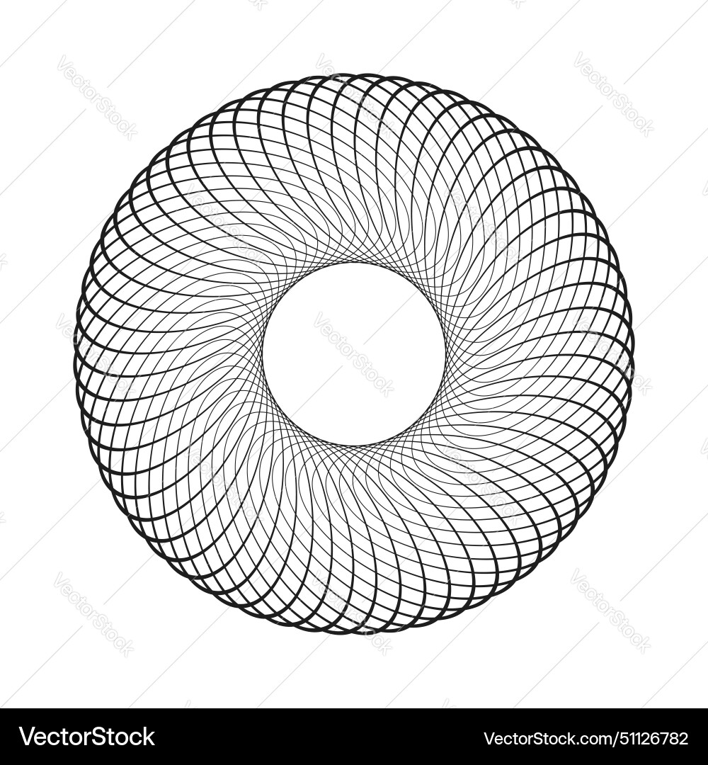 Circular rotating design element Royalty Free Vector Image