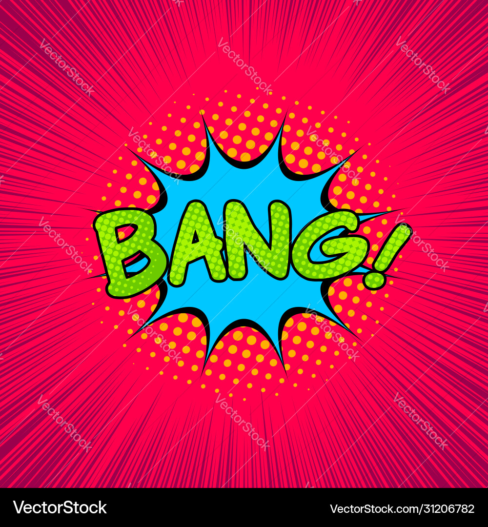 Comic explosive colorful concept Royalty Free Vector Image