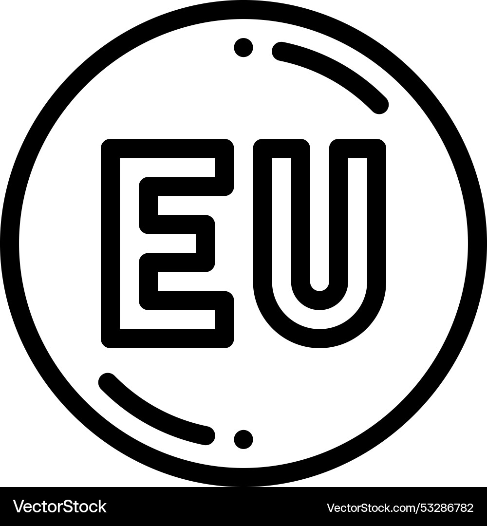 Eucalyptus icon thin linear style design isolated Vector Image