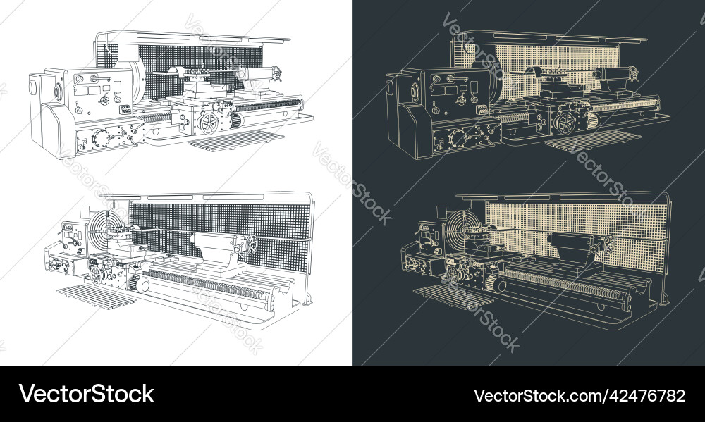 Milling machine Royalty Free Vector Image - VectorStock