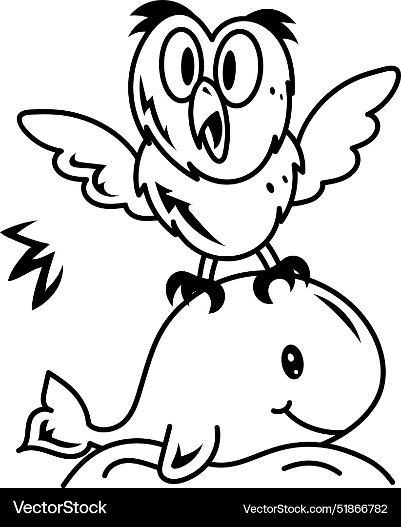 Shocked owl Royalty Free Vector Image - VectorStock