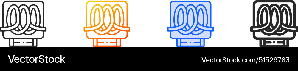 Cooling iconthin linear gradient blue stroke Vector Image