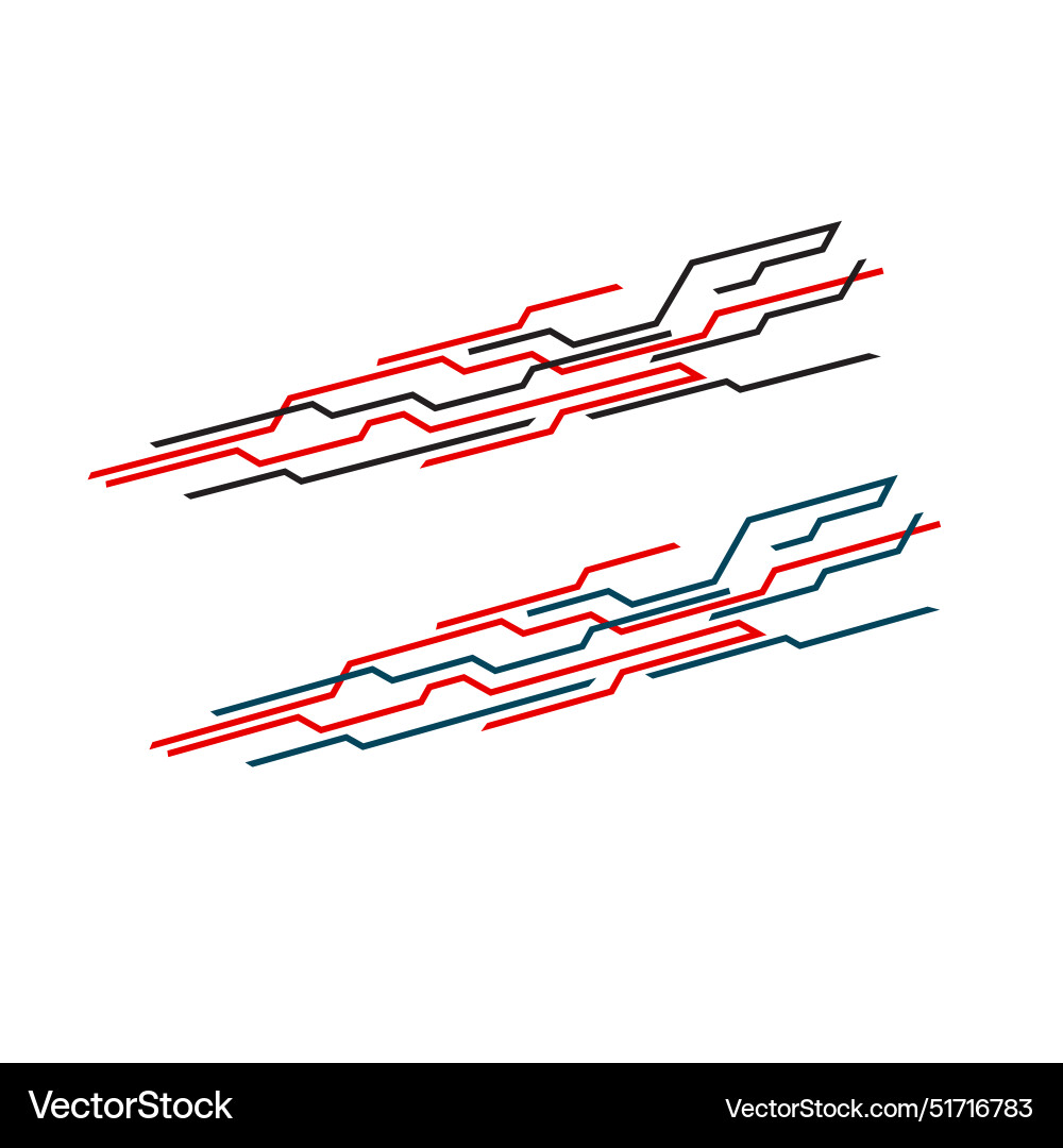 Racing car body wrap sticker design Royalty Free Vector