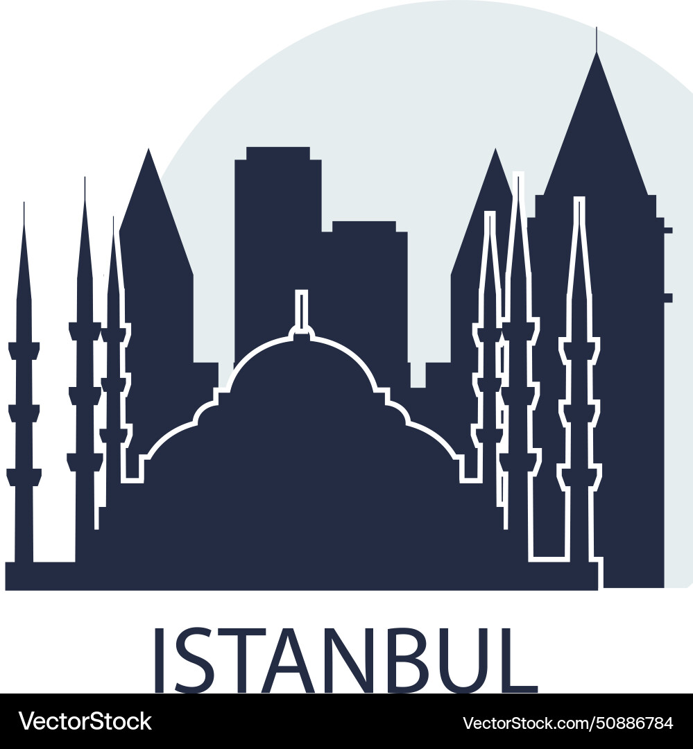 Istanbul city logo Royalty Free Vector Image - VectorStock