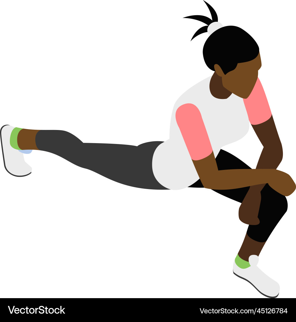 Street workout knee composition Royalty Free Vector Image