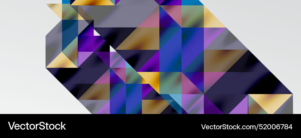 Tech minimal overlapping triangle shapes elements Vector Image