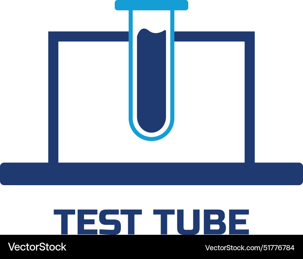 Test tubes icon Royalty Free Vector Image - VectorStock