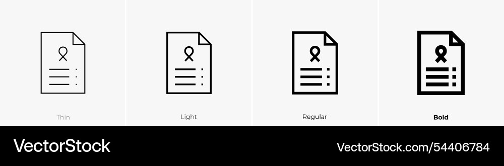 Woman suffrage icon thin light regular and bold Vector Image