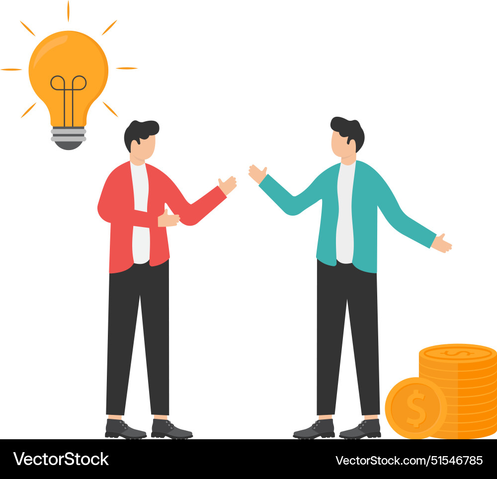 Cooperation exchan Royalty Free Vector Image - VectorStock