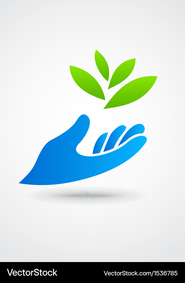 Environmental logo Royalty Free Vector Image - VectorStock