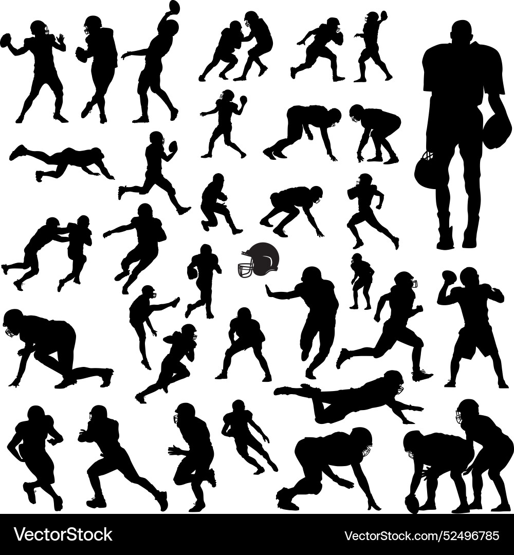 Football players Royalty Free Vector Image - VectorStock