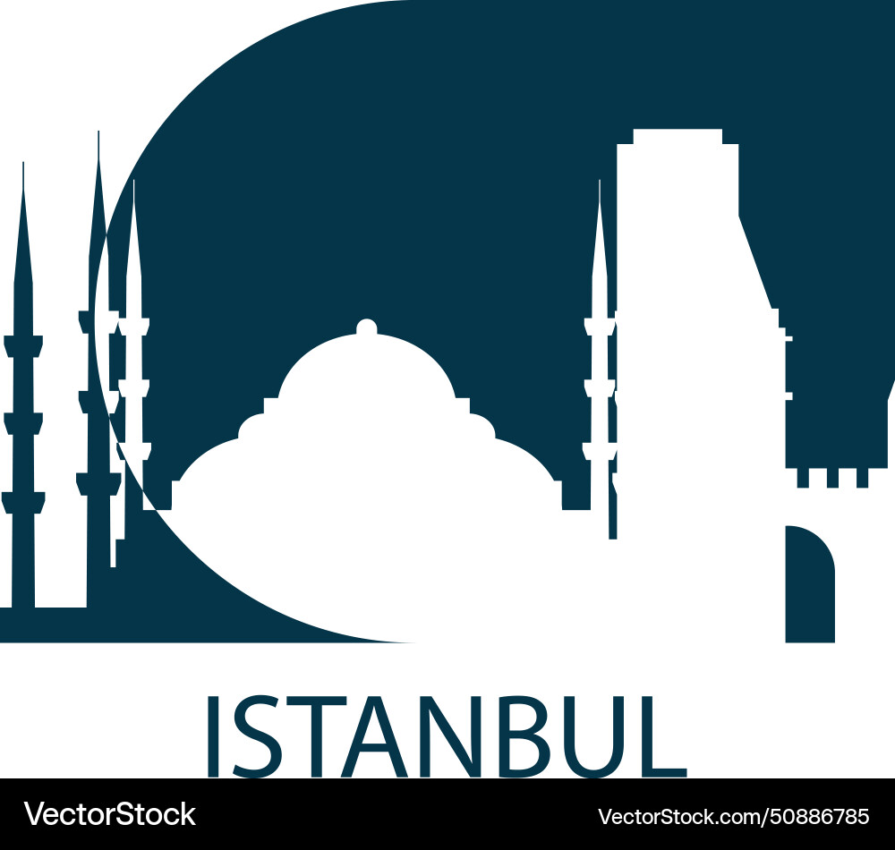 Istanbul city logo Royalty Free Vector Image - VectorStock