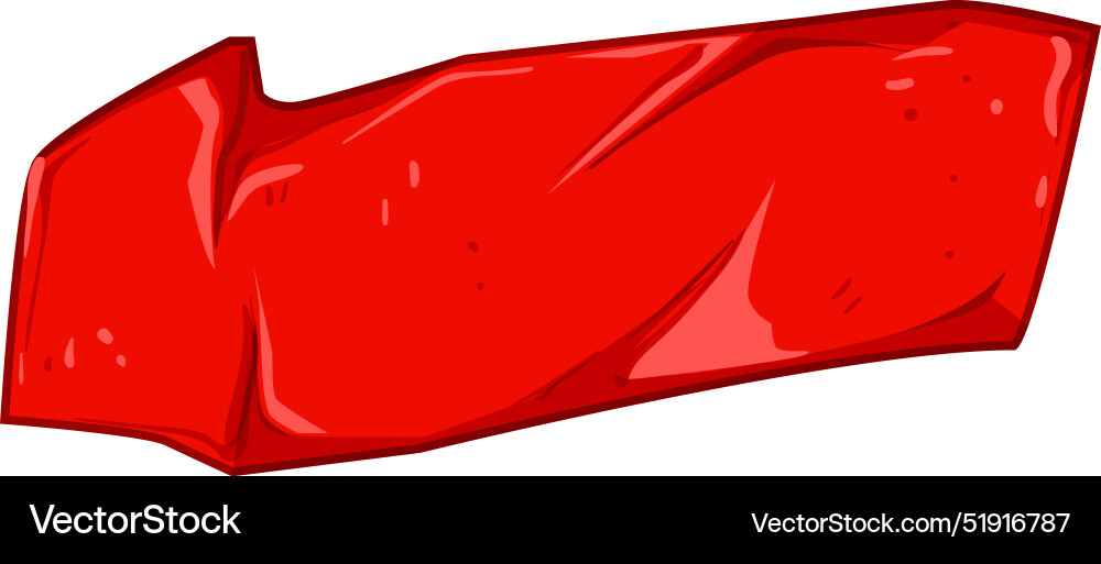 Banner red tape cartoon Royalty Free Vector Image