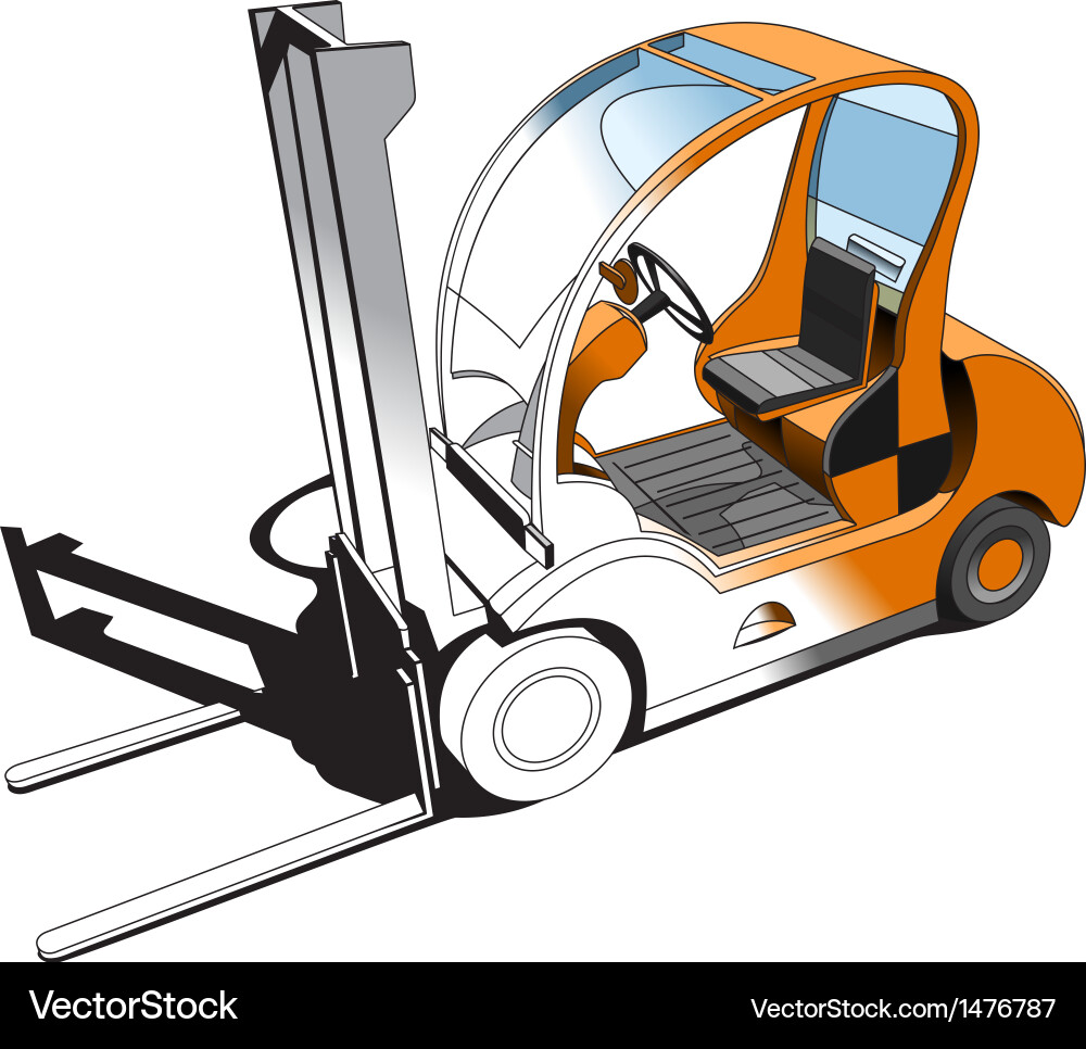 Forklift Royalty Free Vector Image - VectorStock