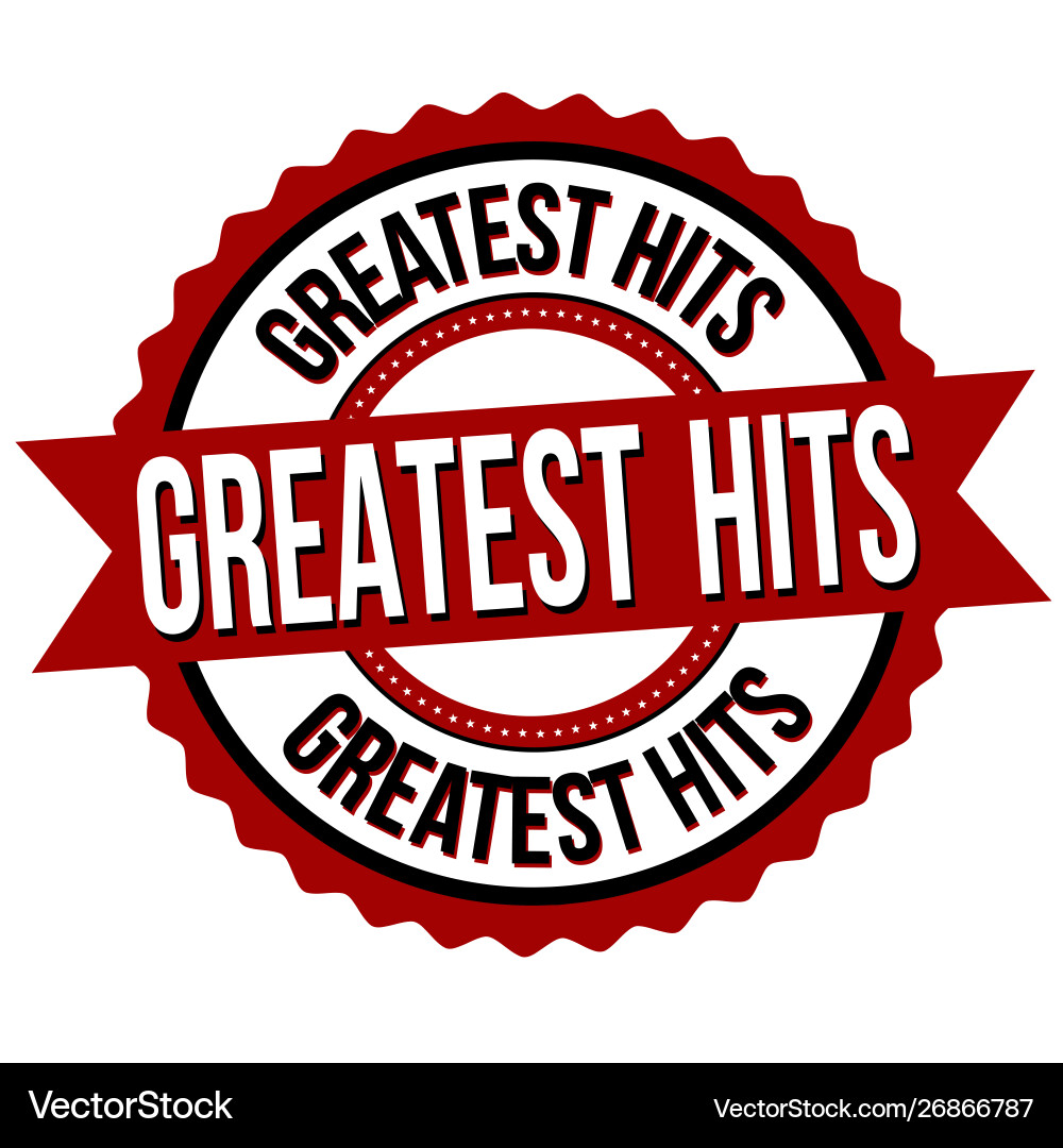 Greatest Hits Stamp Royalty Free Vector Image - VectorStock