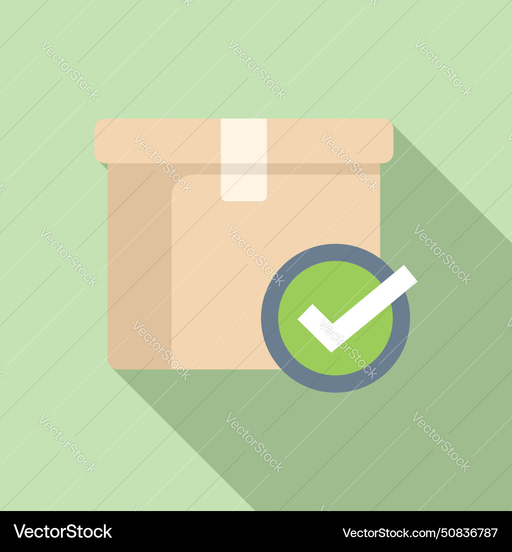 Test box control icon flat carton law rule Vector Image