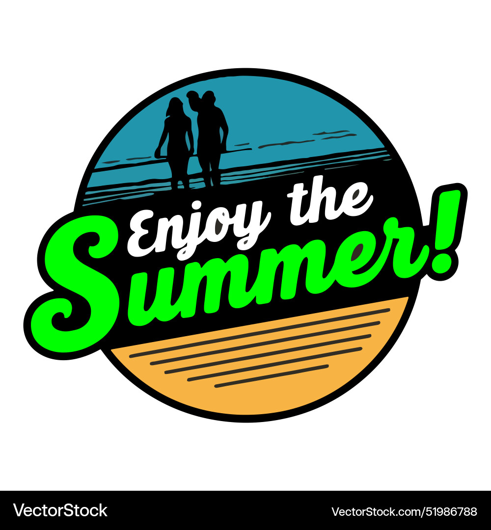 Enjoy the summer with these fun activities Vector Image