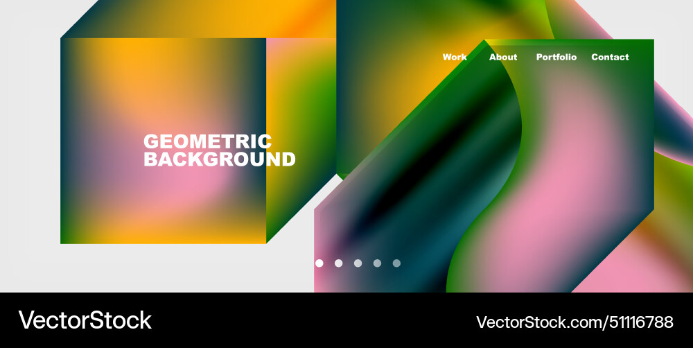 It is a geometric background with gradient Vector Image